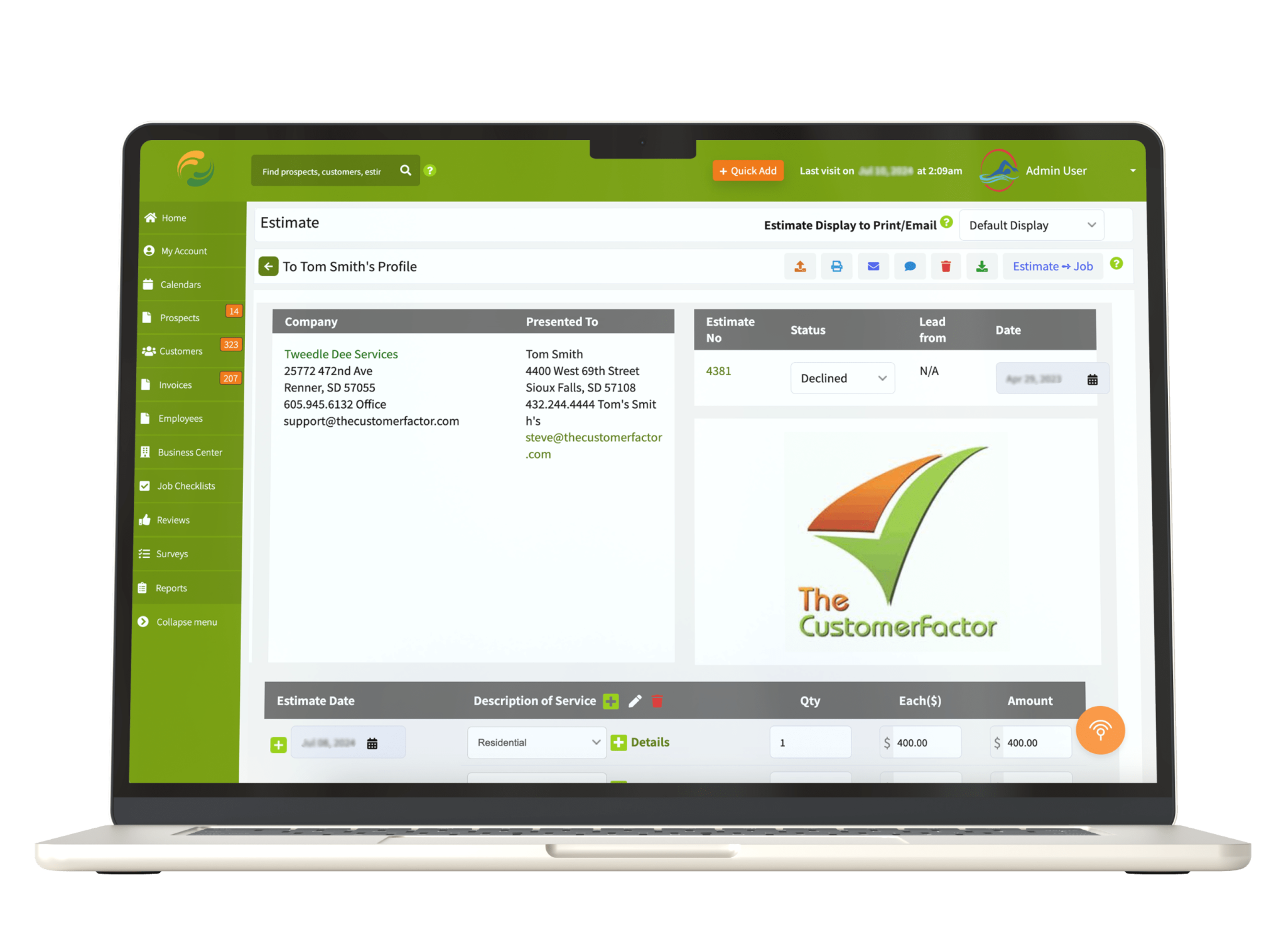 Features - The Customer Factor